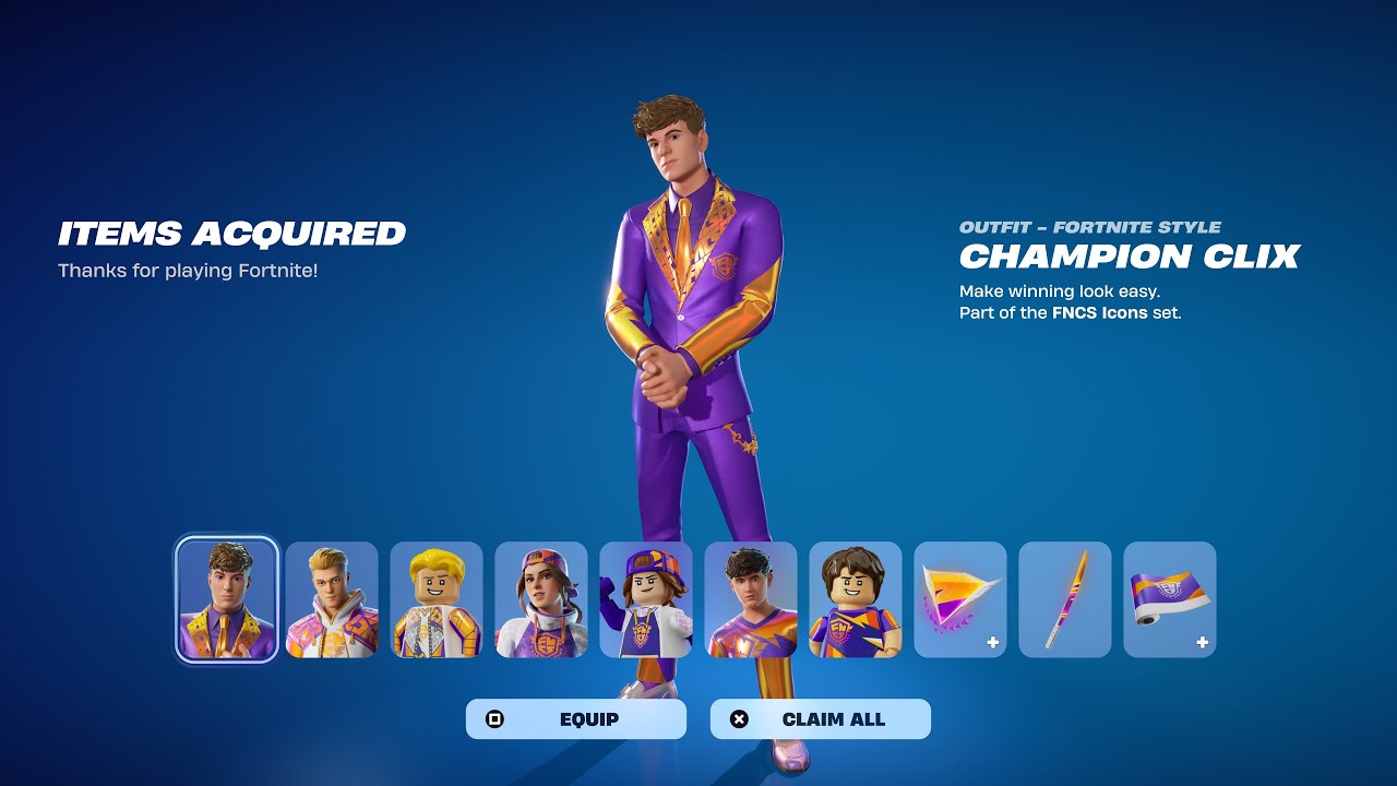 How Much V-Bucks Does FNCS Champion Clix Skin Cost in Fortnite Item ...