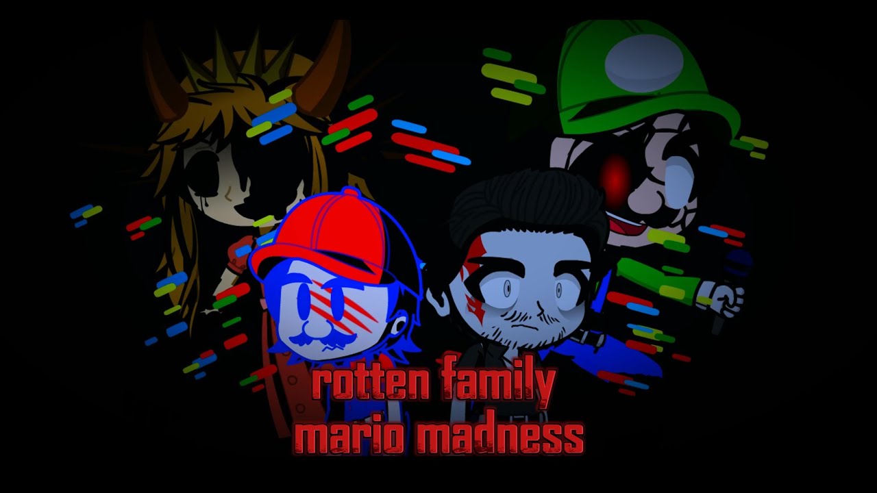 fnf rotten family mario madness v2 luigi (darkness takeover) - YouTube