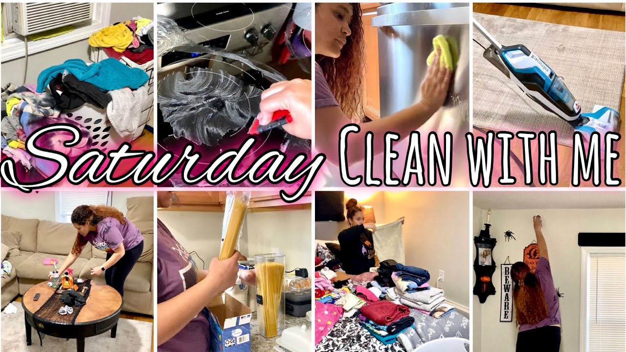 NEW REALISTIC SATURDAY CLEAN WITH ME!! | CLEANING MOTIVATION | SPEED ...