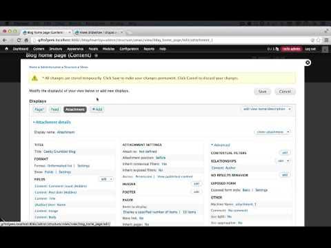 209. How exposed filters and attachments work in Views (a Drupal how-to) - YouTube