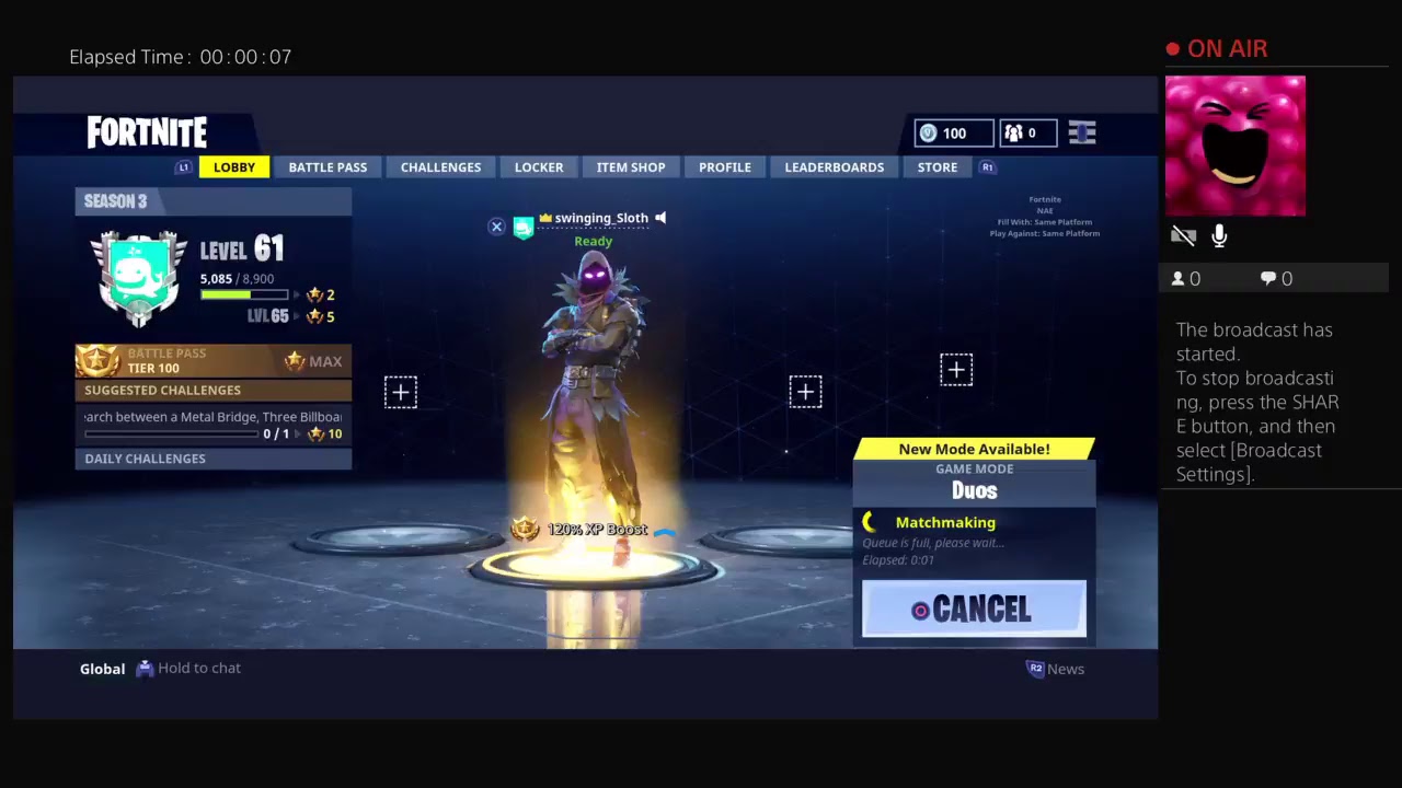 Fortnite, with new ravan skin - YouTube