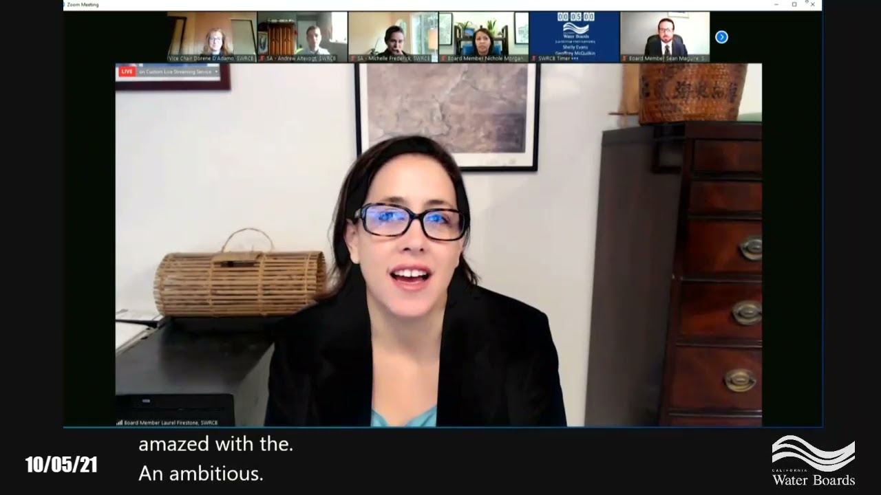 SWRCB Board Meeting October 5, 2021 - YouTube