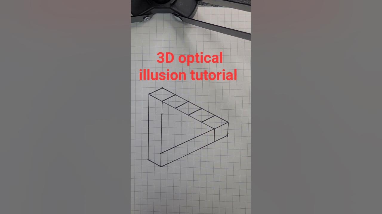 😍 3D optical illusion tutorial 😍 #3dart #youtubeshorts #3dillusion #3d ...
