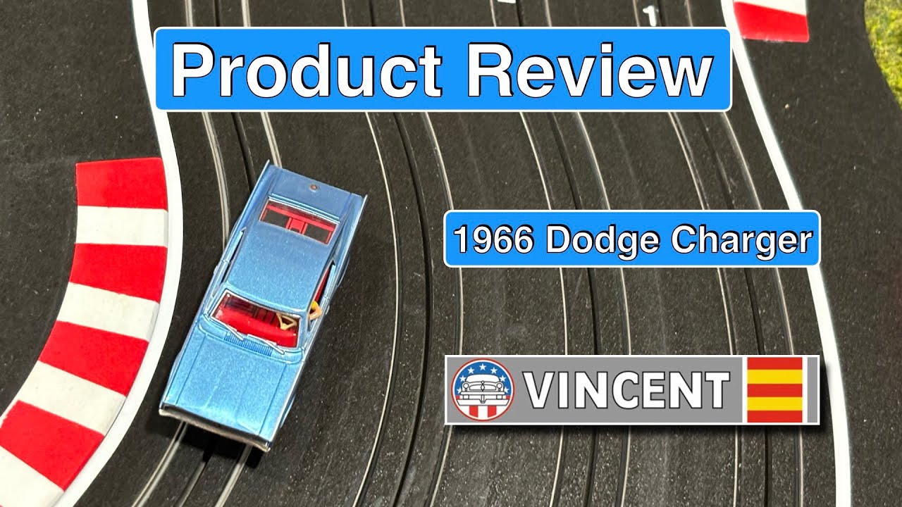 Review of the Vincent Dodge Charger HO Slot Car - YouTube