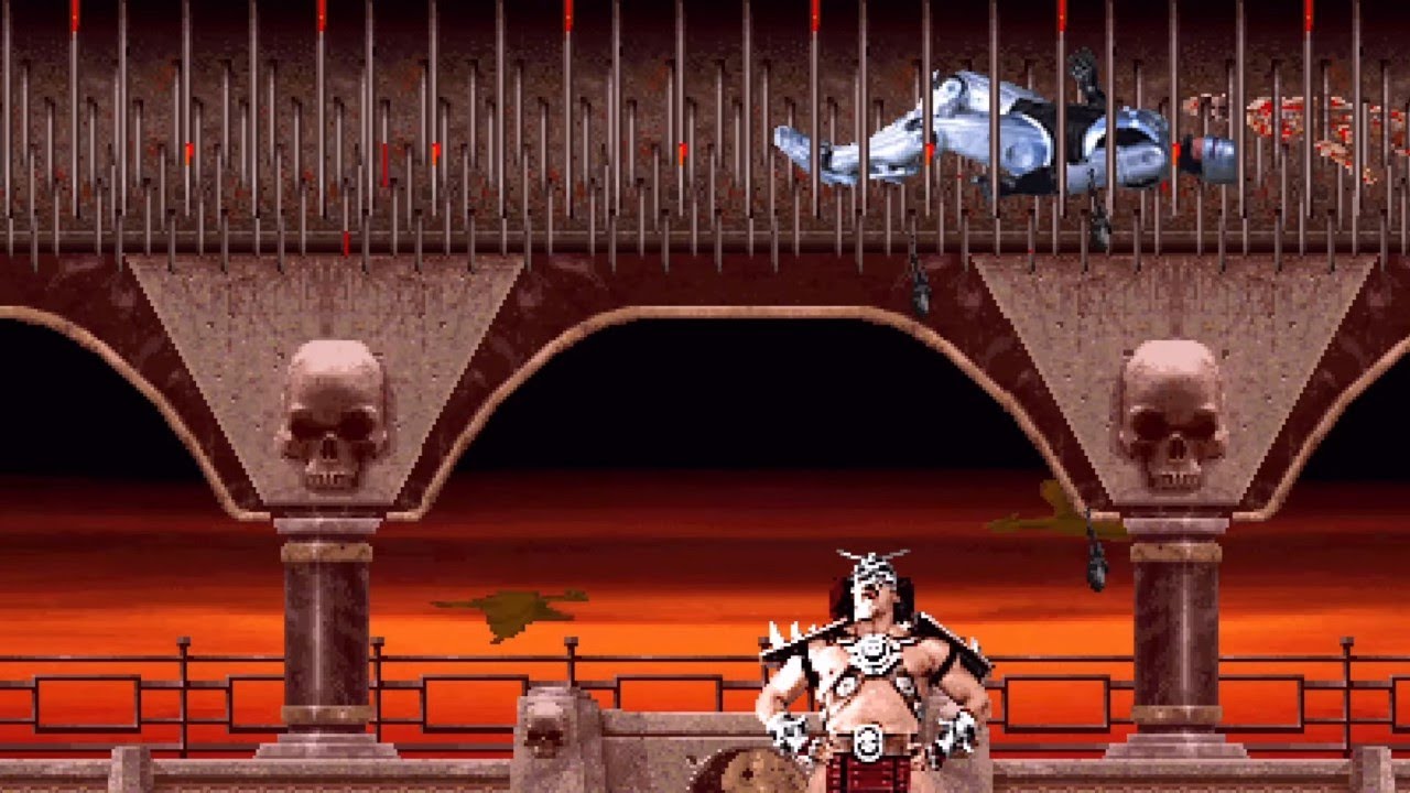 Shao Kahn destroyed Robocop (Pit Stage Fatality) - YouTube