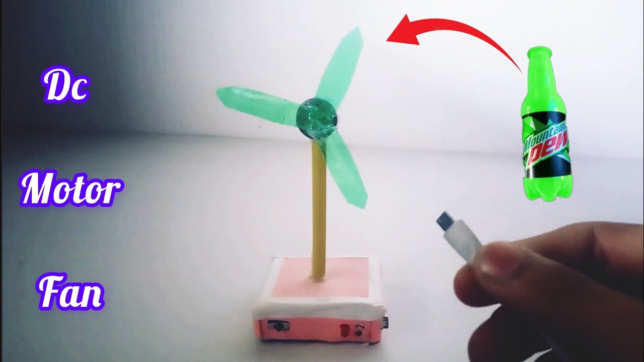 how to make DC small fan with cardboard at home/dc small fan/great idea ...