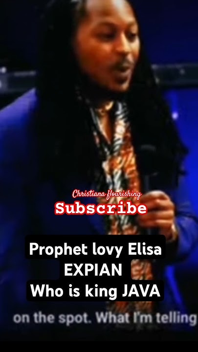 Who is king JAVA prophet lovy Elisa Explain #shorts - YouTube