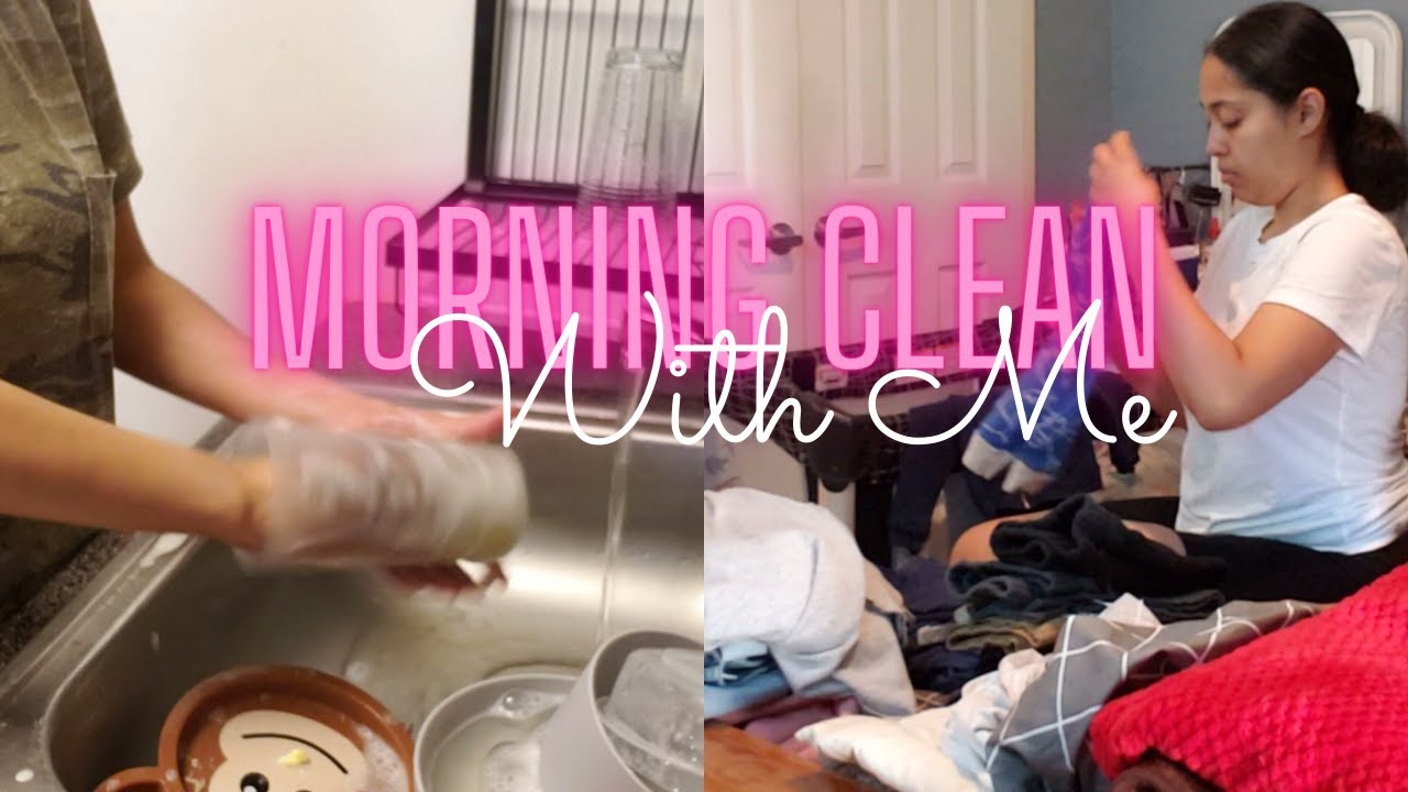 MORNING CLEAN WITH ME// BEFORE WORK SPEED CLEANING // Before and after ...