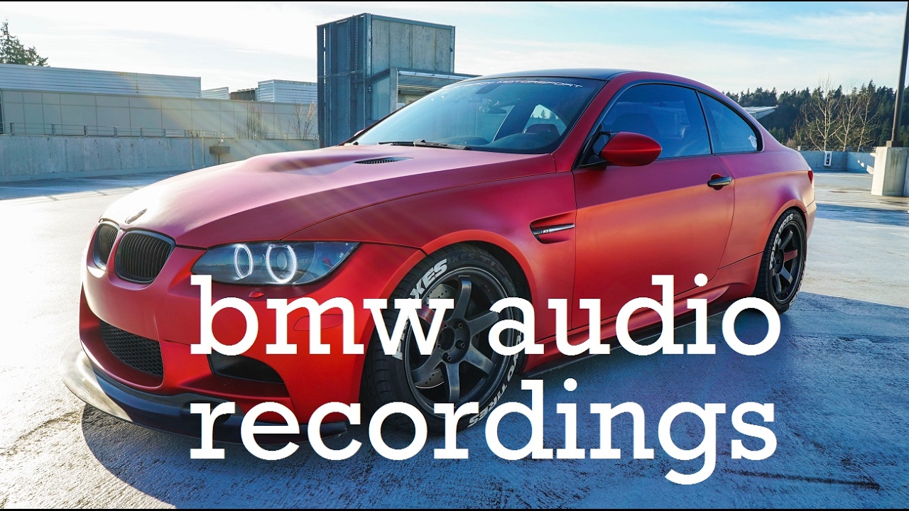 Sound Recordings of a modified BMW M3 - YouTube