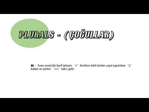İngilizce’de Çoğul İsimler ve İsimlerde Cins |  Compound,Plural Nouns and Gender in English