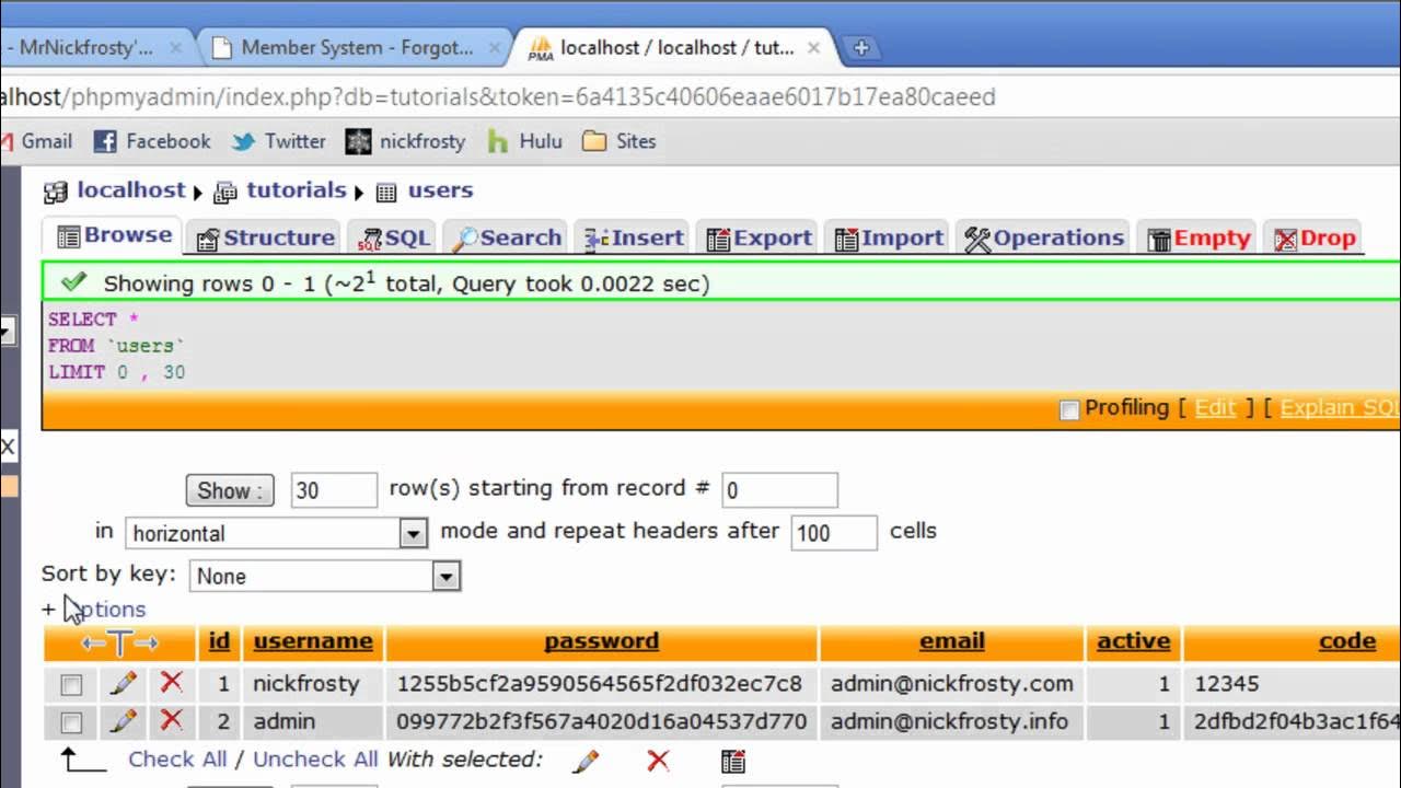 PHP Tutorial: Create a Member System in PHP | Create a forgot password page for member system (1 ...