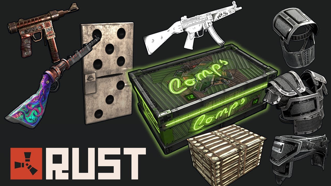 Rust Item Store Skin Previews Neon comps Comics mp5 toxic wolf ...