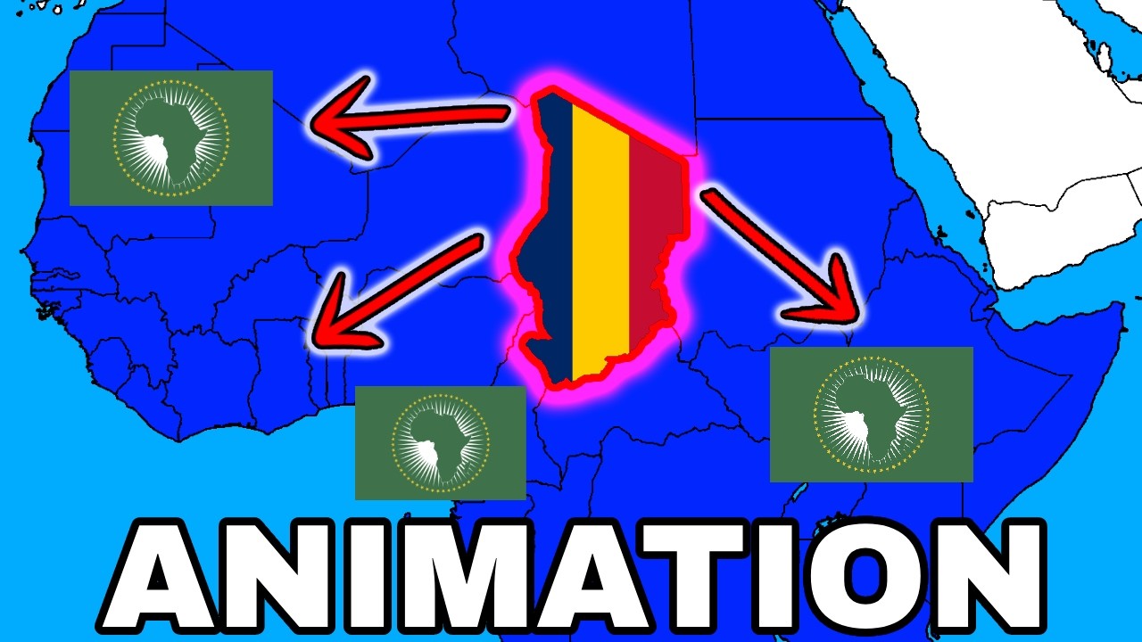 Animation: Chad Invades all of Africa effortlessly (for fun) - YouTube