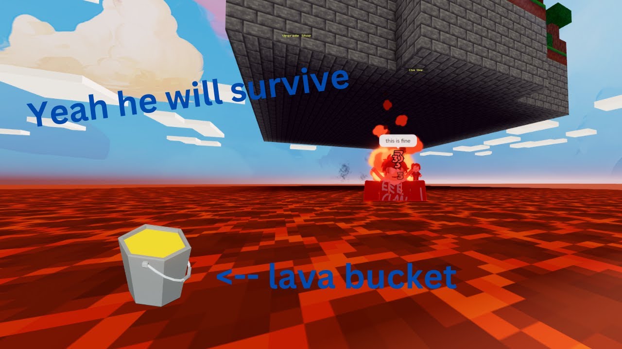 Lava + Lucky Block = Mayhem #roblox #robloxbedwars - YouTube
