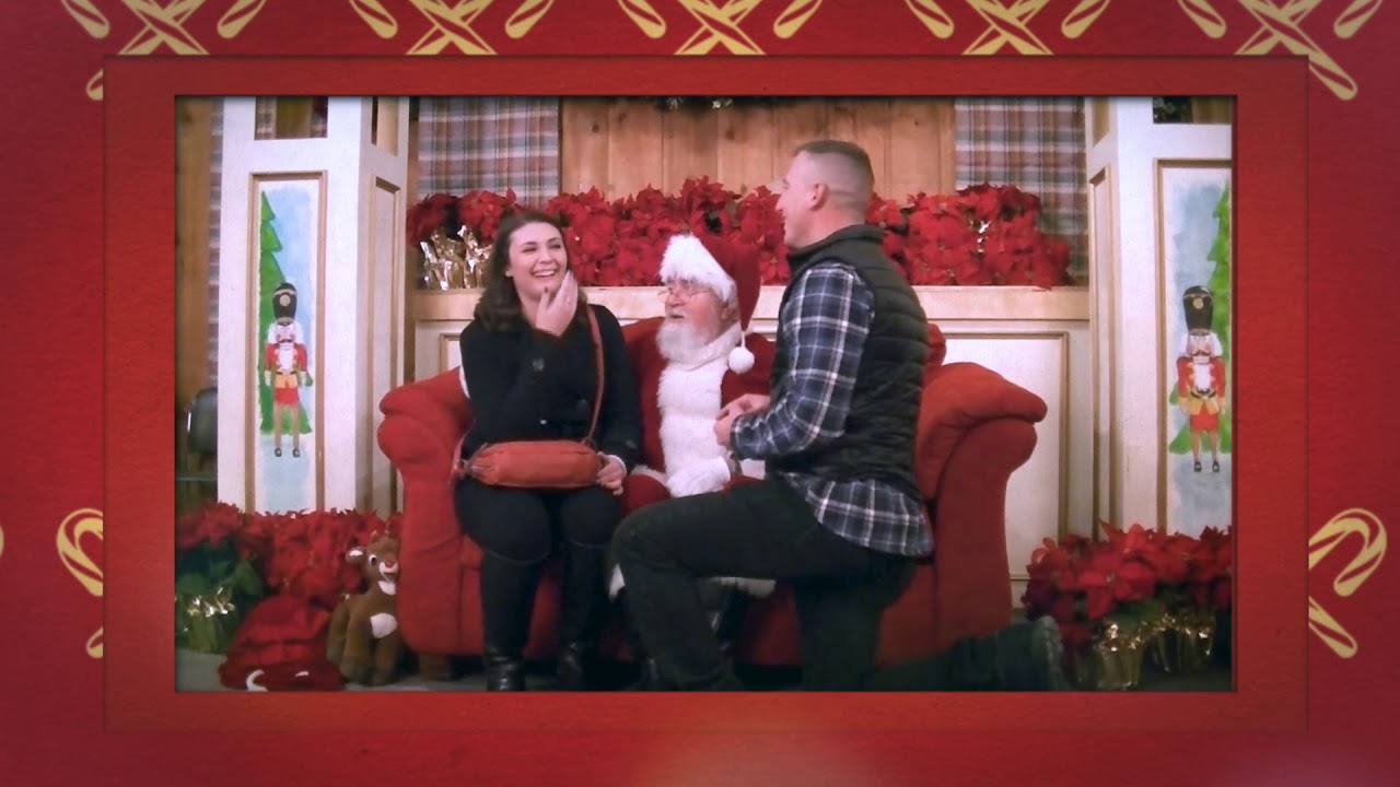 Santa helps out with a Proposal - YouTube