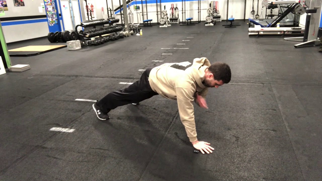 Pushup Position Alternating Shoulder Taps - YouTube