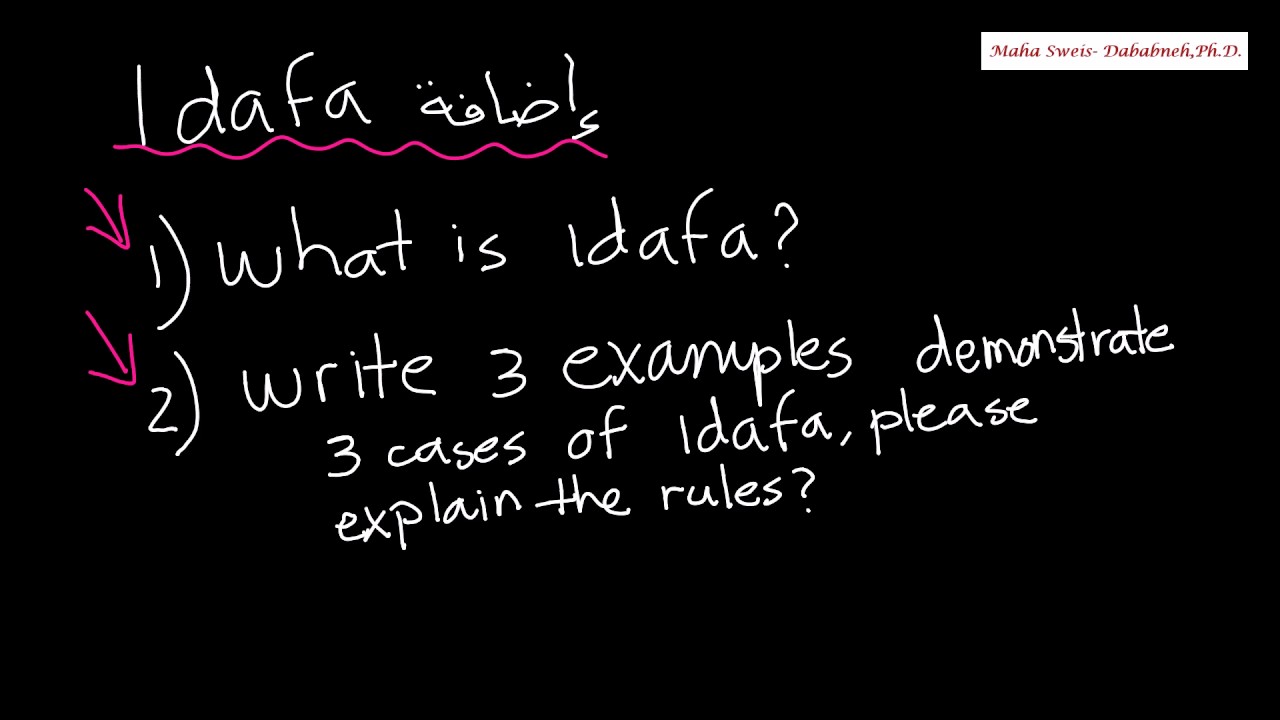 Arabic Language -Beginners and Intermediate Video 133- Idafa Structure ...