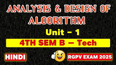 Analysis & Design of Algorithms one Shot Video | Exam Important video ...
