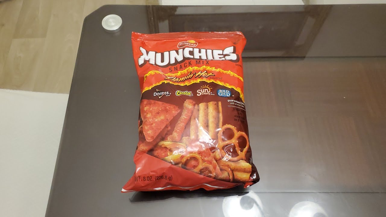 Frito Lay - Munchies Snack Mix Flamin' Hot Review! - YouTube
