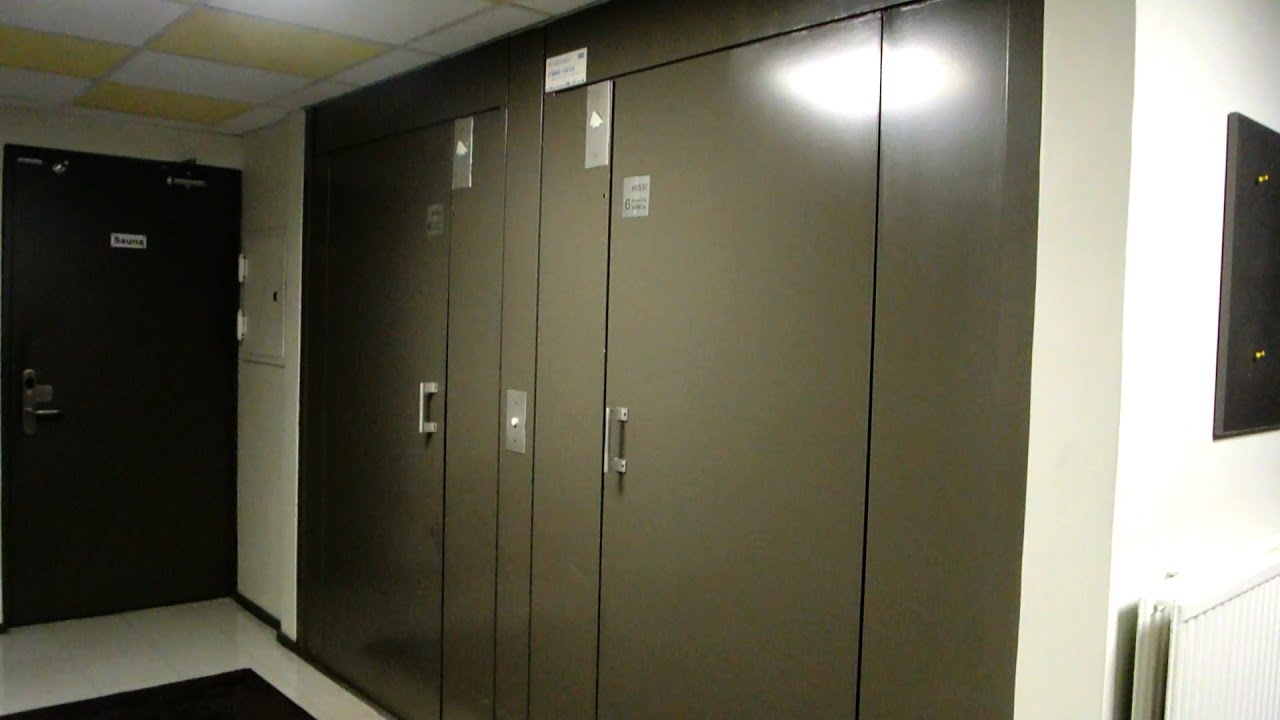 1974 KONE high-rise traction elevators @ Pakkamestarinkatu 3D, Helsinki ...