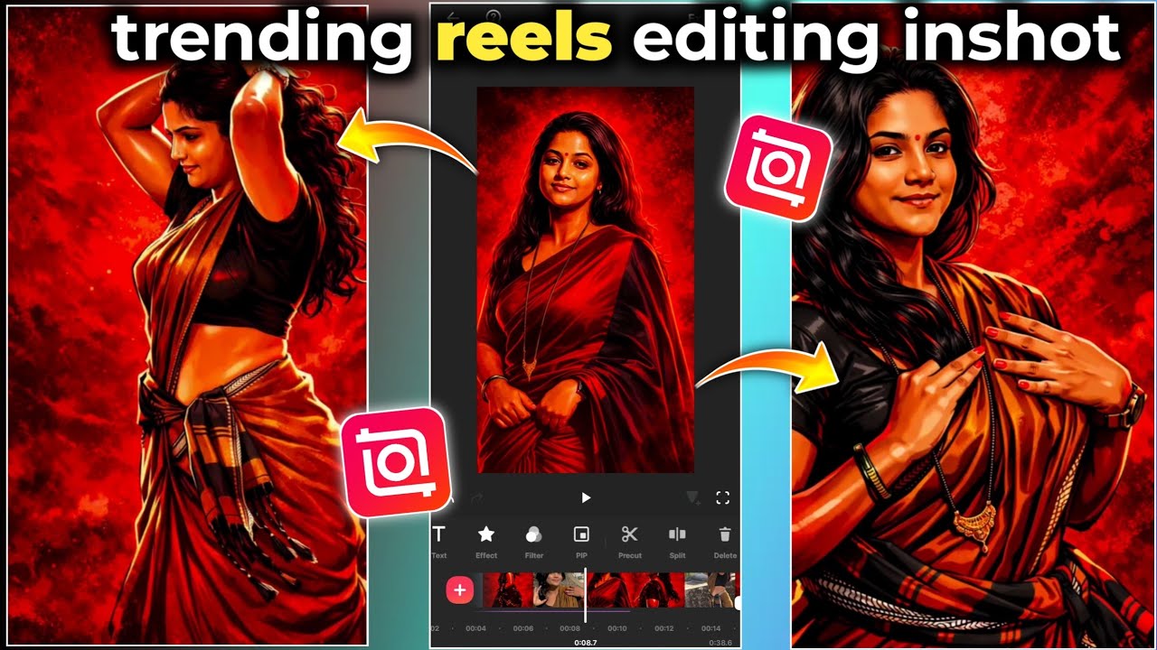 Instagram Trending Reels Editing Inshot | inshot video editing telugu ...