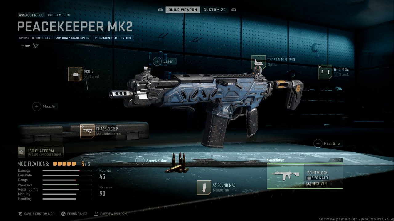The PEACEKEEPER MK2 is BACK in Modern Warfare 2 | ISO Hemlock Best ...