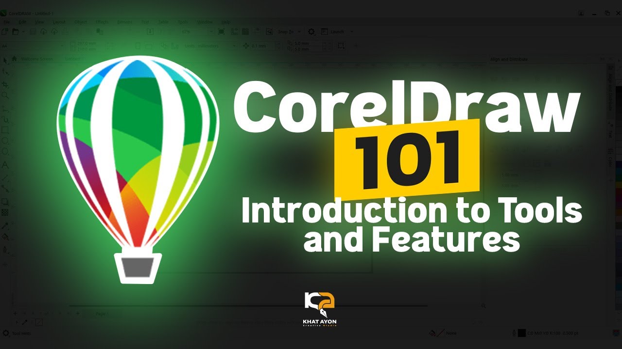CorelDraw 101 - Start and Setup New CorelDraw Document - YouTube