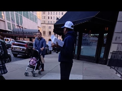 E Bible Fellowship tract distribution in Philadelphia - YouTube
