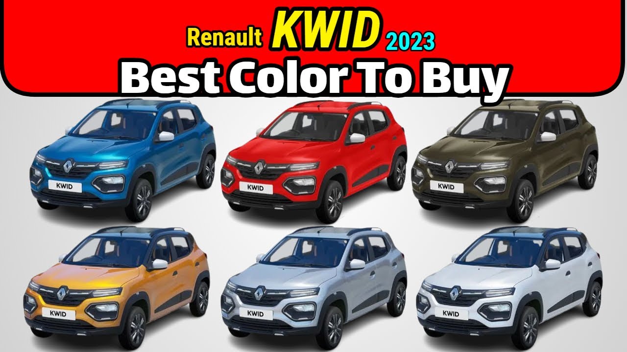 Renault Kwid colour Options 2023 | Best Colour to Buy in Renault Kwid ...