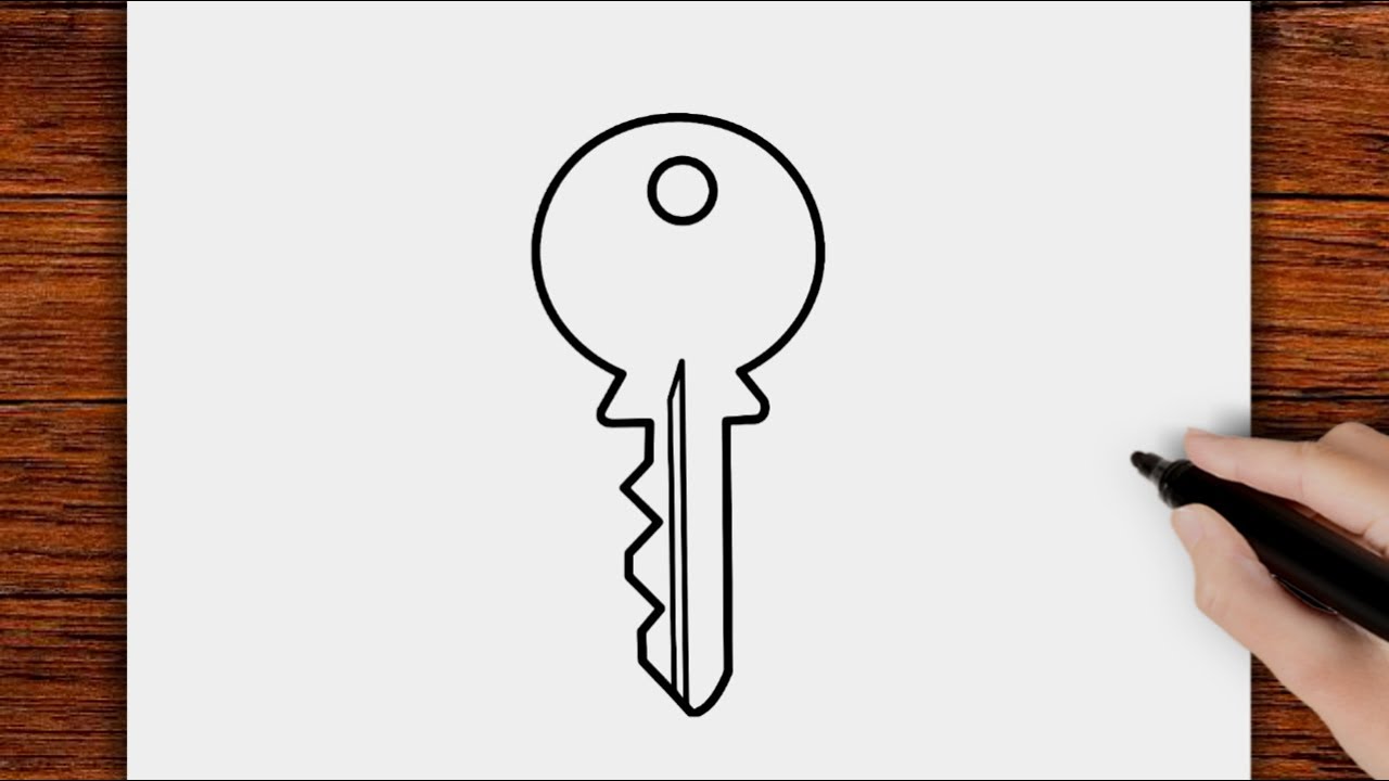 Comment dessiner la clé - YouTube