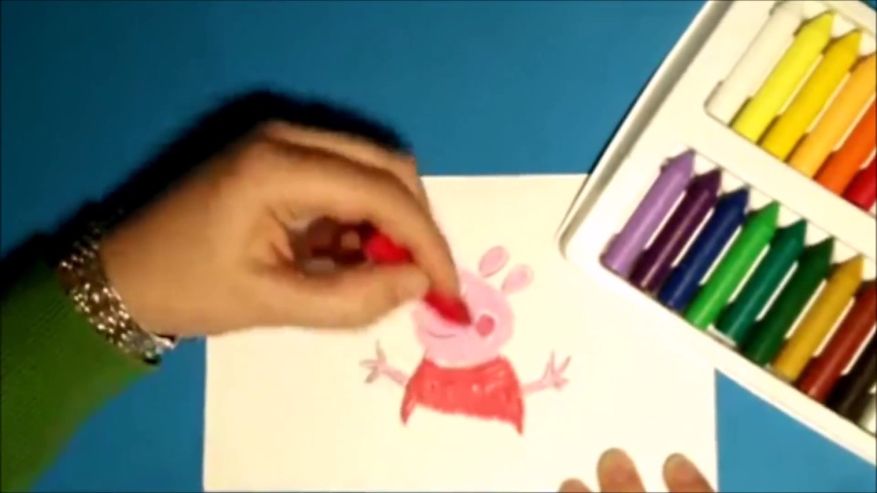 Peppa Pig - Dibujo de Pepa en español - YouTube