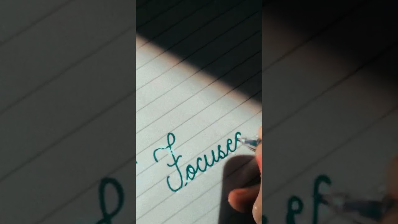 #so satisfying☺️# stay focused#beautiful cursive writing😍#like and ...
