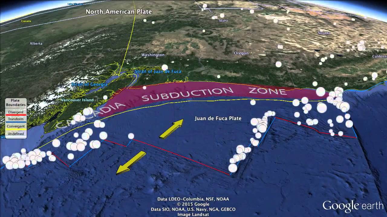 Juan De Fuca Plate World Map World Fault Lines Map | Fault Lines Map