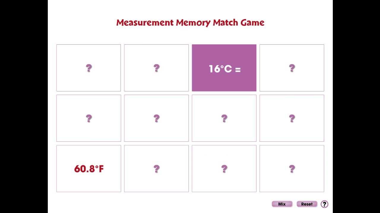 CC7316 Five Strands of Math: Memory Match Game 3-5 Mini - YouTube