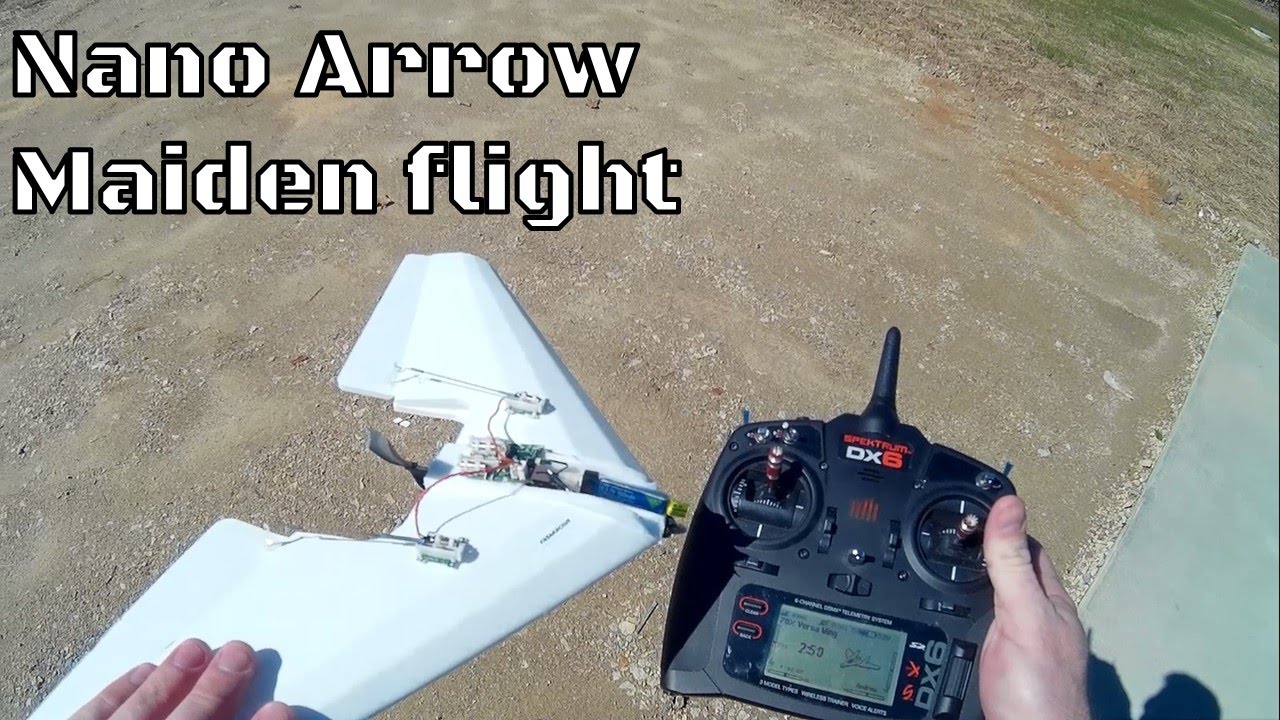Flite Test inspired Nano Arrow maiden flight - YouTube