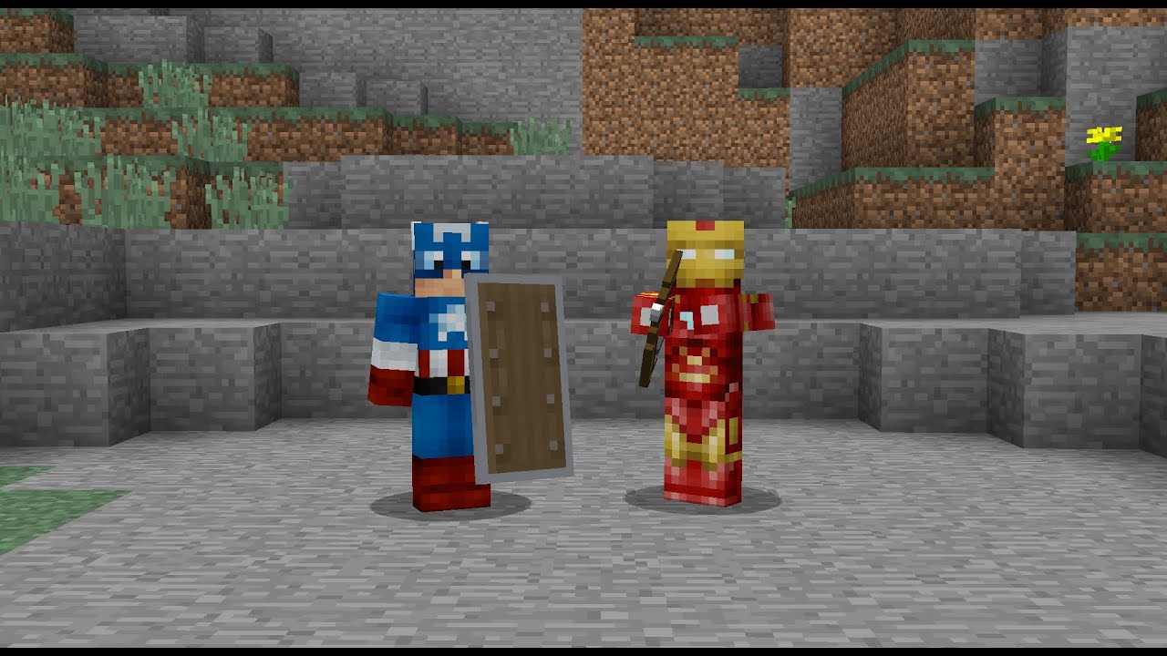 Iron Man and Captain America saved me | Minecraft Compilation - YouTube