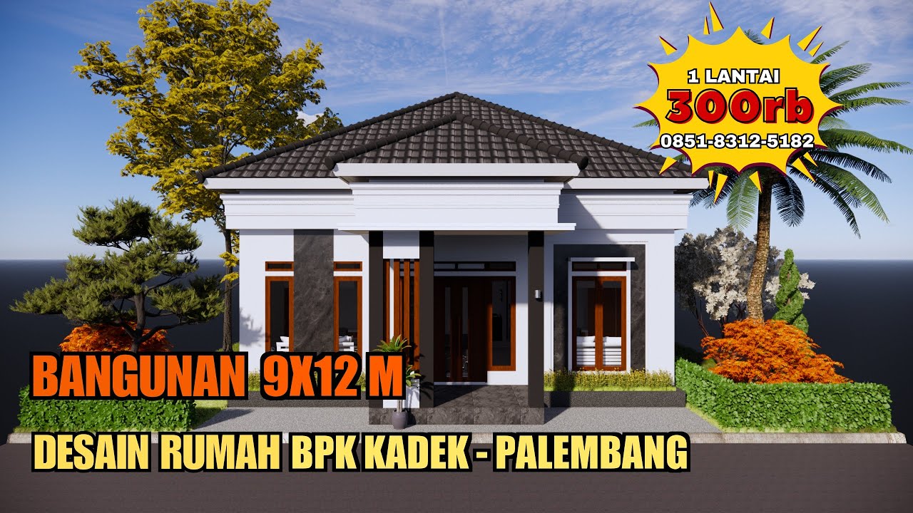 Desain Rumah UK 9X12 M 1 Lantai | Jasa Desain Rumah Bpk Kadek ...