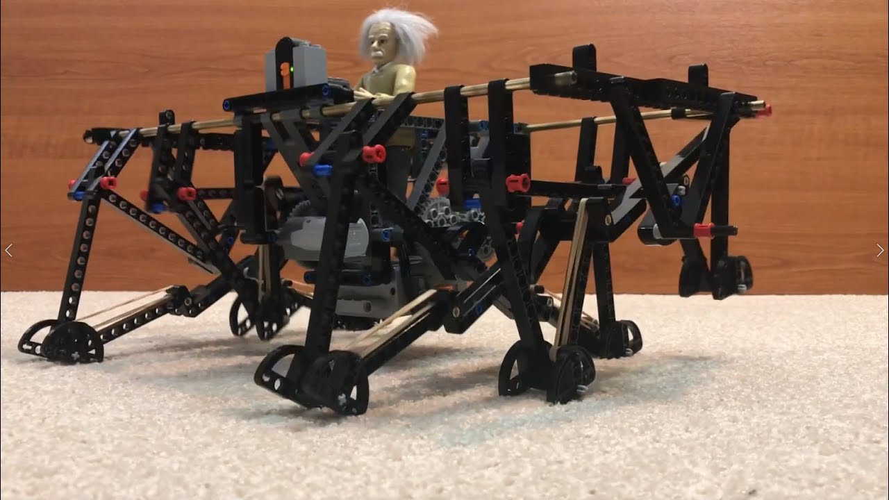 Strider v3 with Shock-Absorbing Heels (LEGO Walking Mechanism) - YouTube