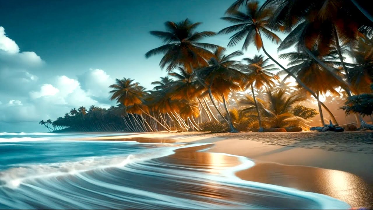 ULTIMATE BEACH BACKGROUND MUSIC RELAXING BEACH AMBIENCE FOR A PEACEFUL ...