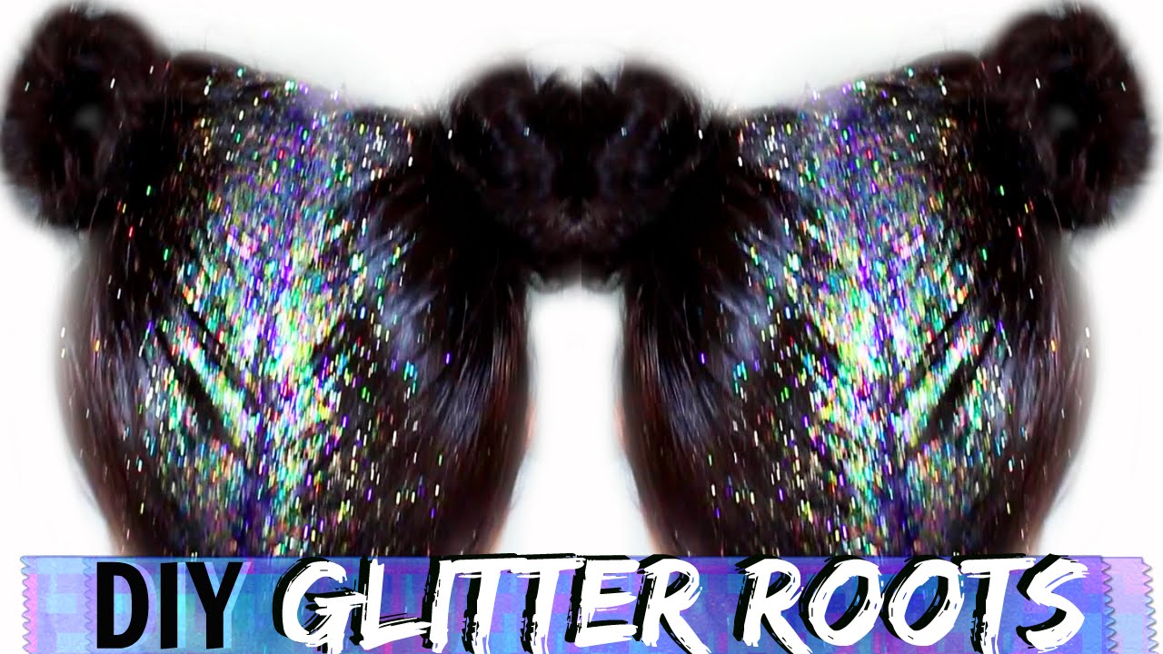 DIY: GLITTER ROOTS HAIR TUTORIAL | DAY 4 #SHAEMAS - YouTube