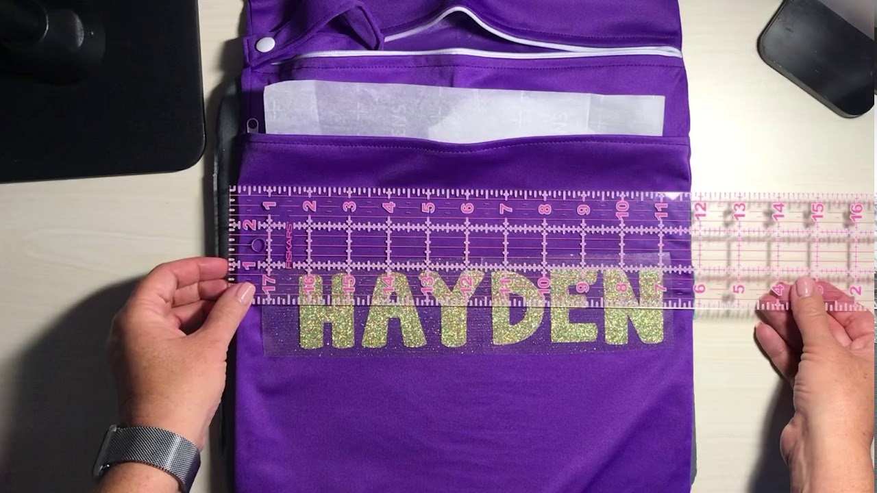 How to apply HTV to wet bags - YouTube