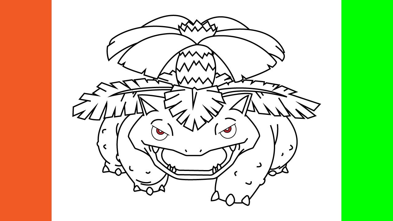 How To Draw Venusaur POKÉMON Drawing - YouTube