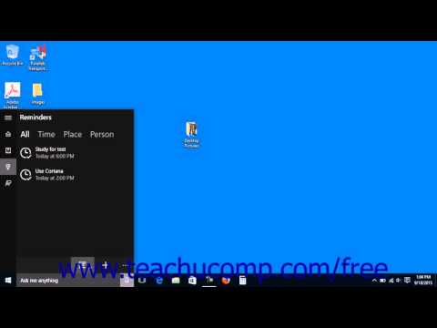 Windows 10 Tutorial Using Cortana Microsoft Training - YouTube
