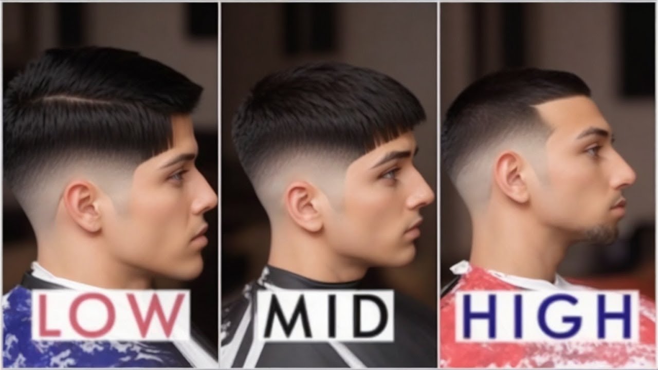 High Fade High Taper Fade and High Drop Fade Hair Cut - YouTube