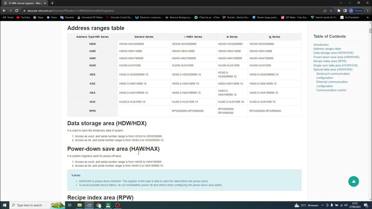 Wecon HMI || Basic Object & Settings: 1. Address Type of HMI - YouTube