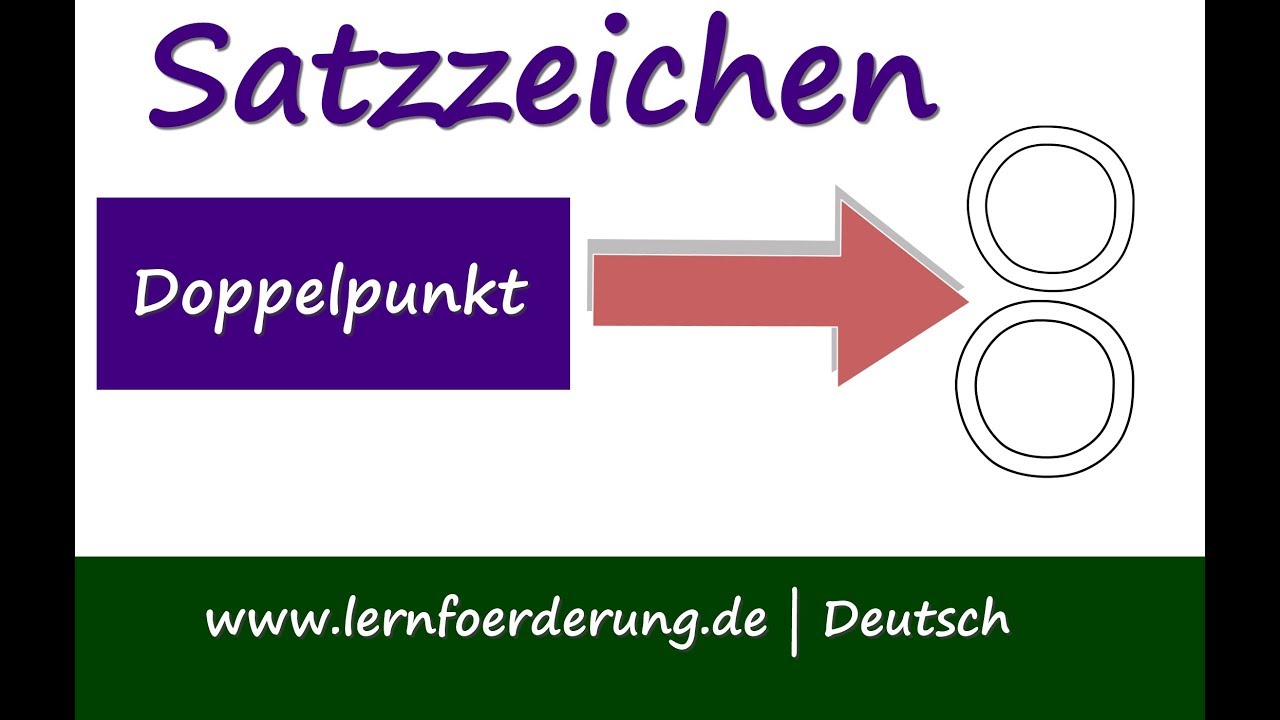 Satzzeichen: Der Doppelpunkt | 🔴 eines unserer ersten Videos - YouTube