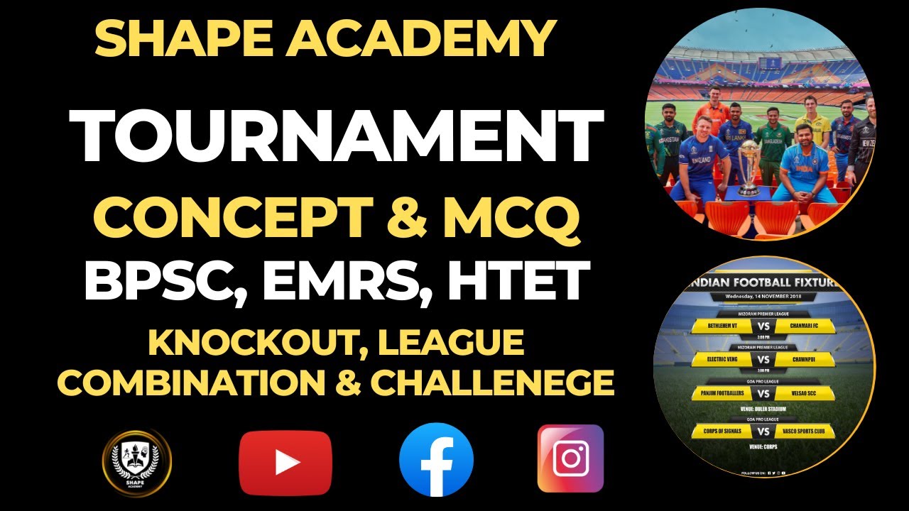 TOURNAMENT || MCQ + CONCEPT || BPSC || EMRS || KNOCKOUT || LEAGUE ...
