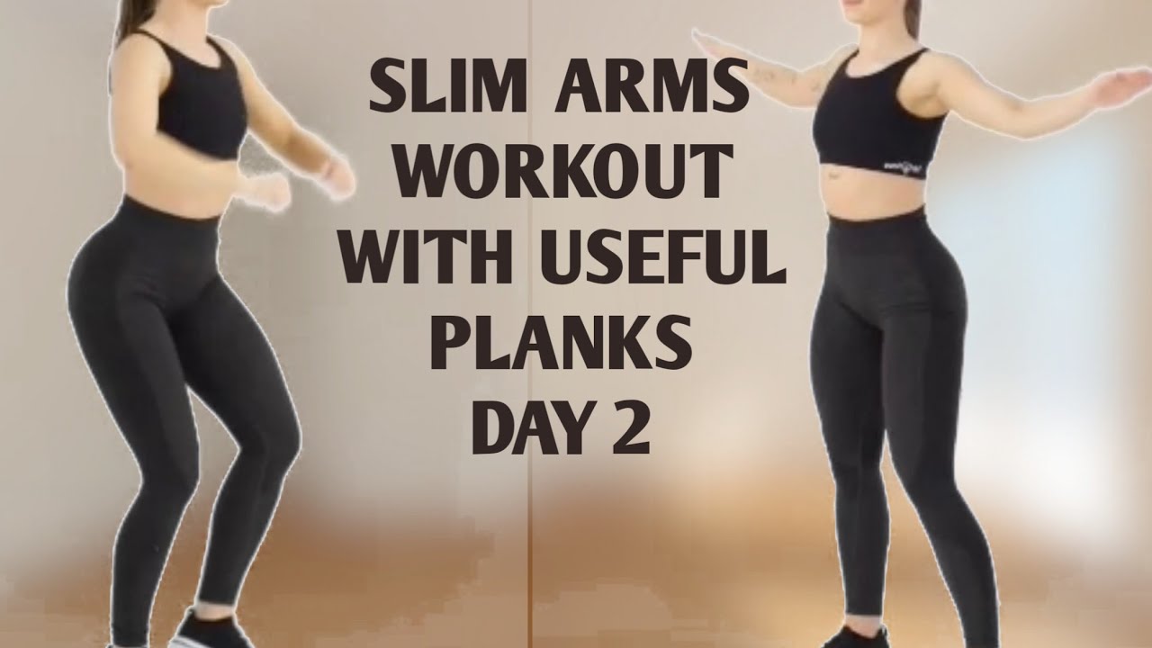 slim arms workout with useful planks - day 2 @Wajihaschoice - YouTube