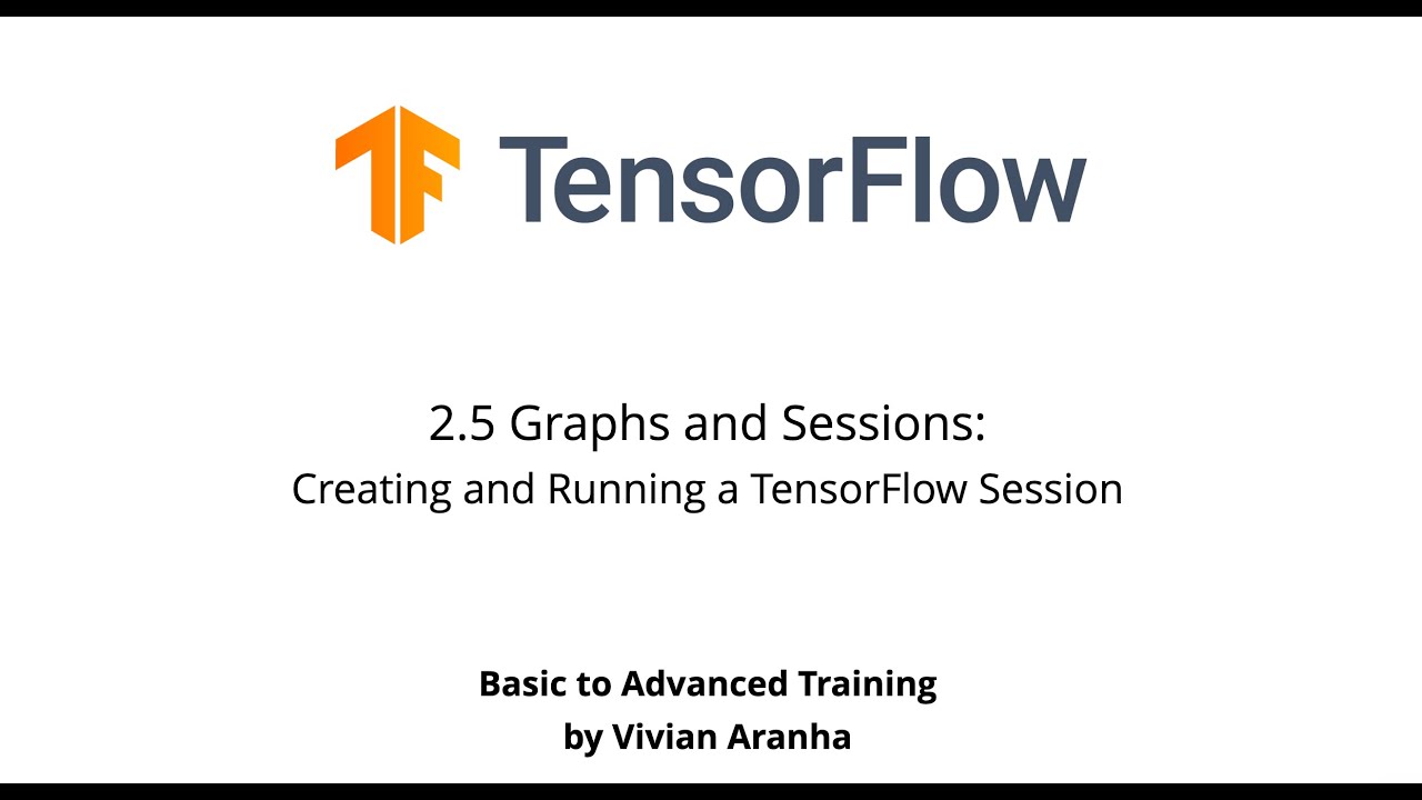 2.5 Graphs and Sessions: Creating and Running a TensorFlow Session - YouTube