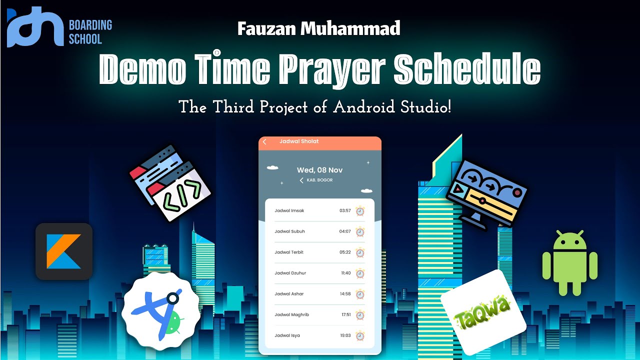 Demo Time Prayer Schedule | Fauzan Muhammad | 9A - YouTube